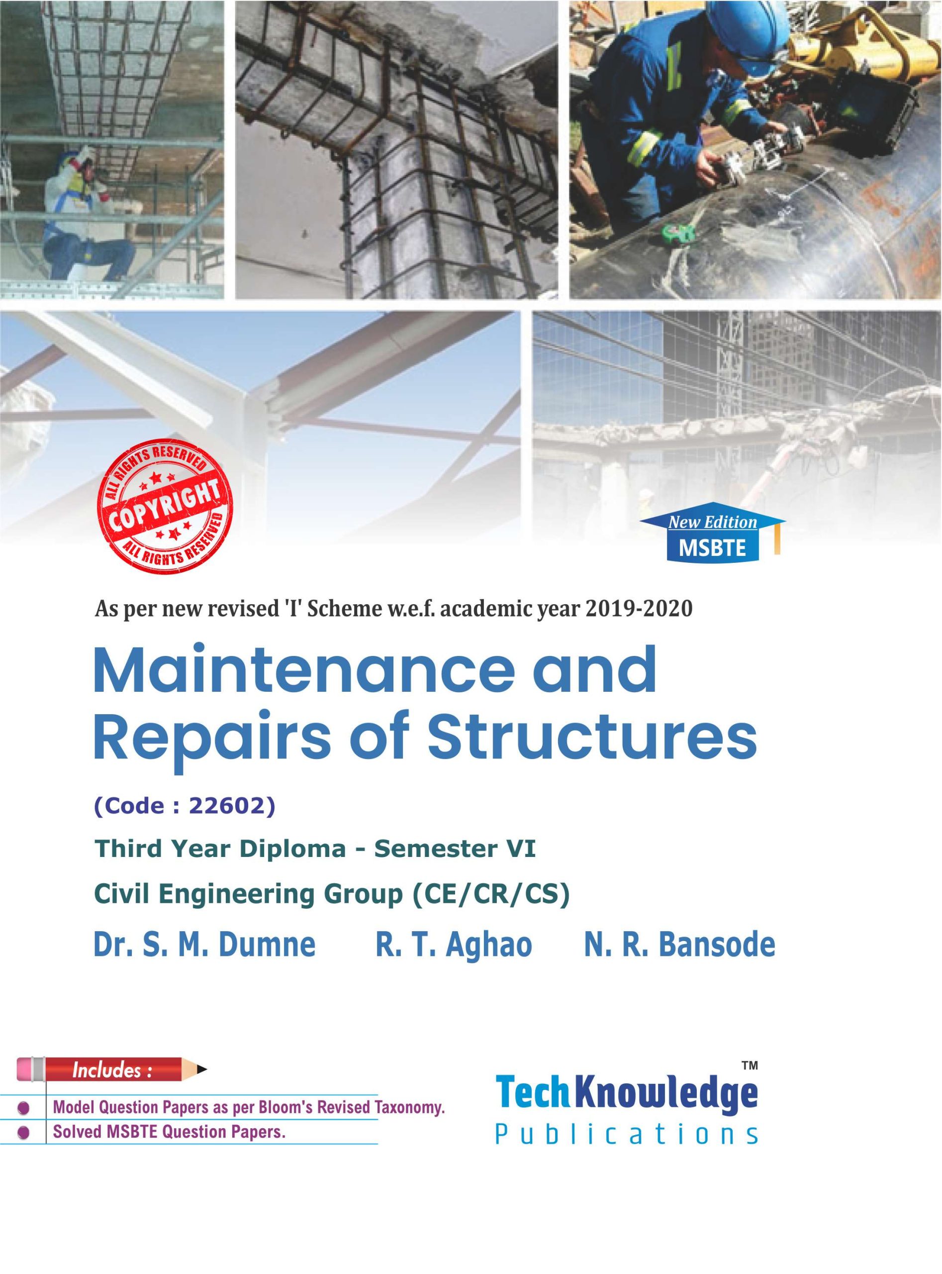 Maintenance and Repairs of Structures – Techknowledge Publications
