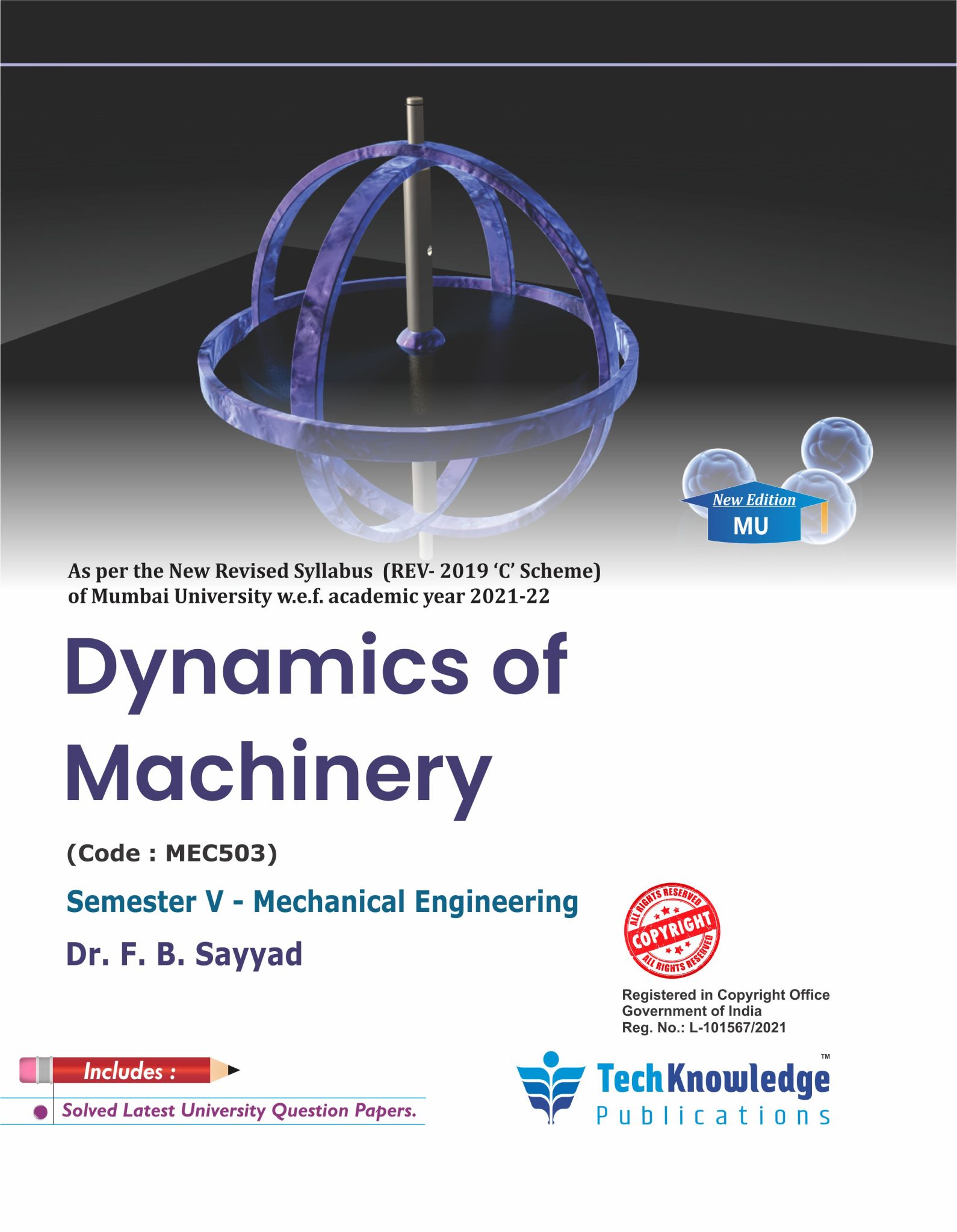 Dynamics of Machinery – Techknowledge Publications