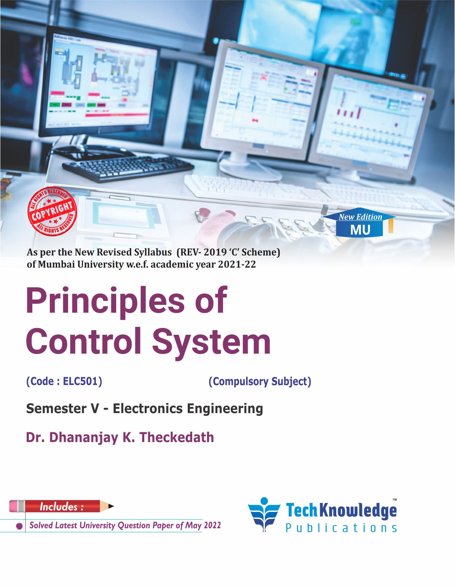 PRINCIPLES OF CONTROL SYSTEM – Techknowledge Publications