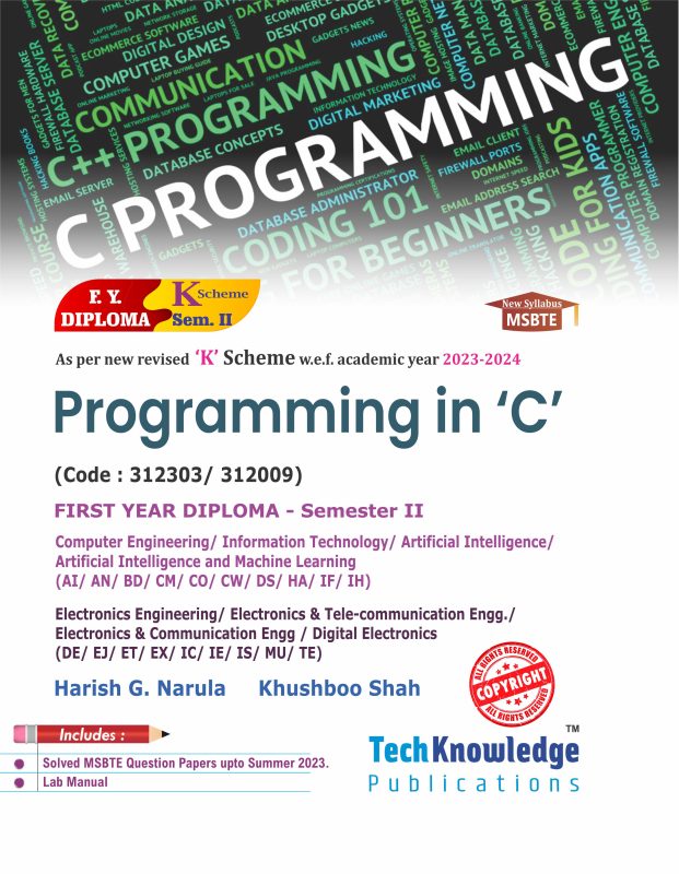 Programming in ‘C’ – Techknowledge Publications