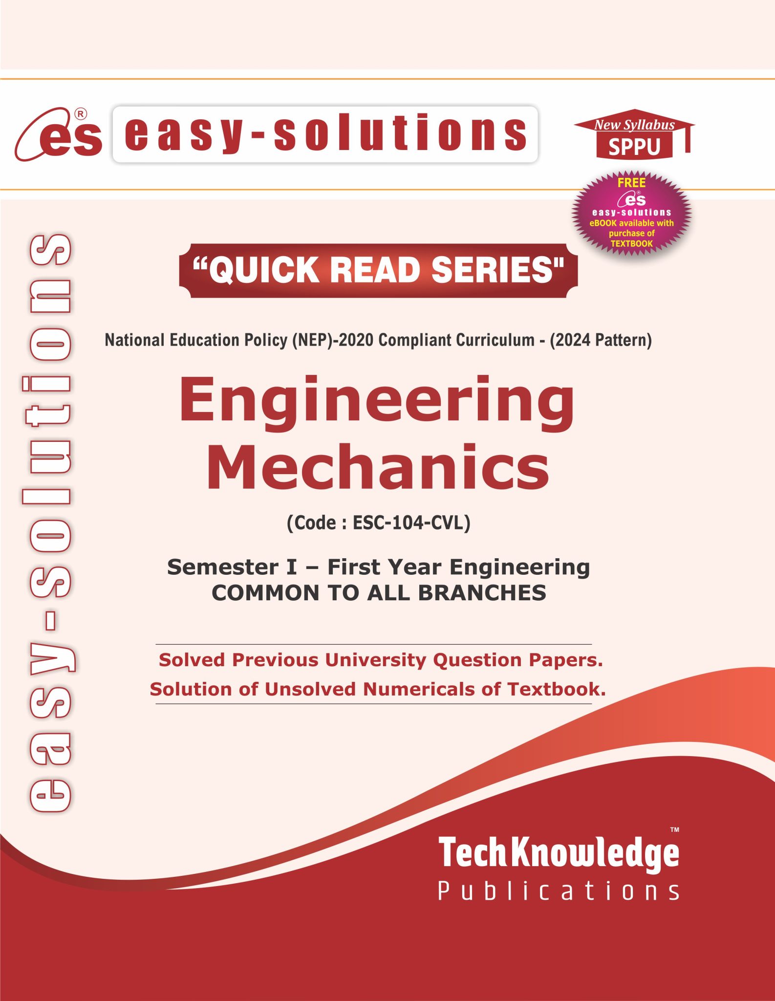 Easy Solution – Engineering Mechanics – Techknowledge Publications