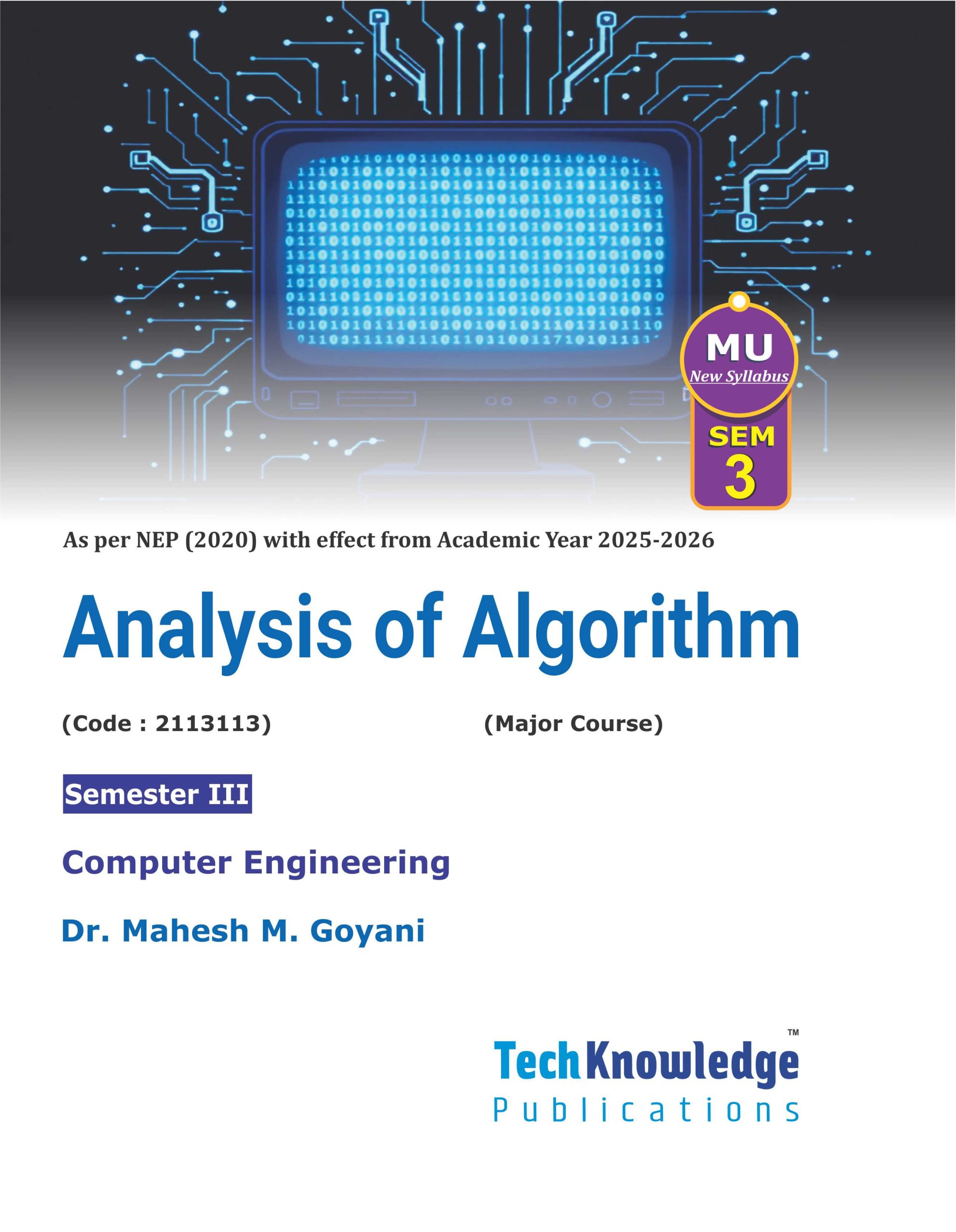 Analysis of Algorithm – Techknowledge Publications